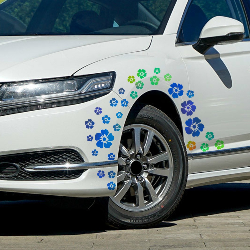 Laser Flowers Car Side Body Sticker Graphics Stickers Auto Hood Bonnet ...