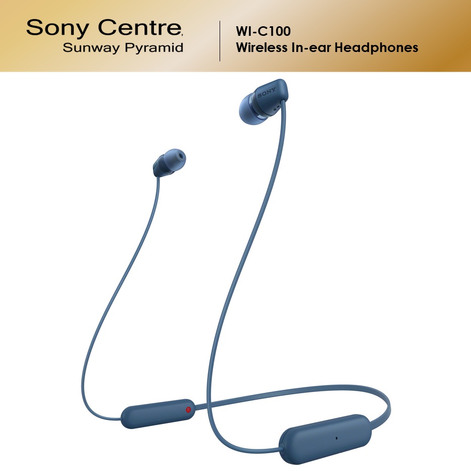 SONY WI-C100 Wireless In-ear Headphone | 25 Hours | Bluetooth | C100 ...