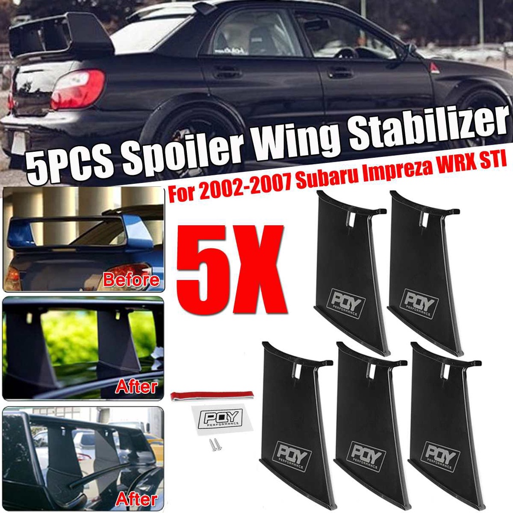 1/3/5x Car Rear Spoiler Wing Stabilizer Bumper Stand For Subaru Impreza ...