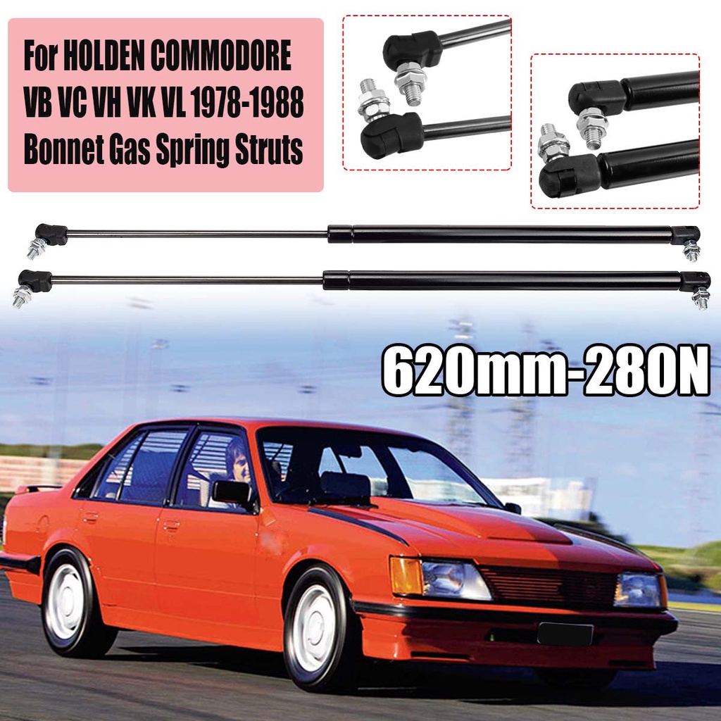 2Pcs Car Front Shock Hood Gas Strut Bars Damper Lift Support Gas Spring ...