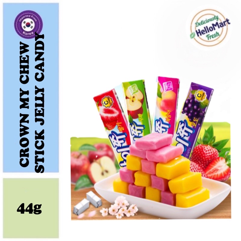 【Korea CROWN】My Chew Candy Apple | Grape | Peach | Strawberry 韩国好丽友 ...