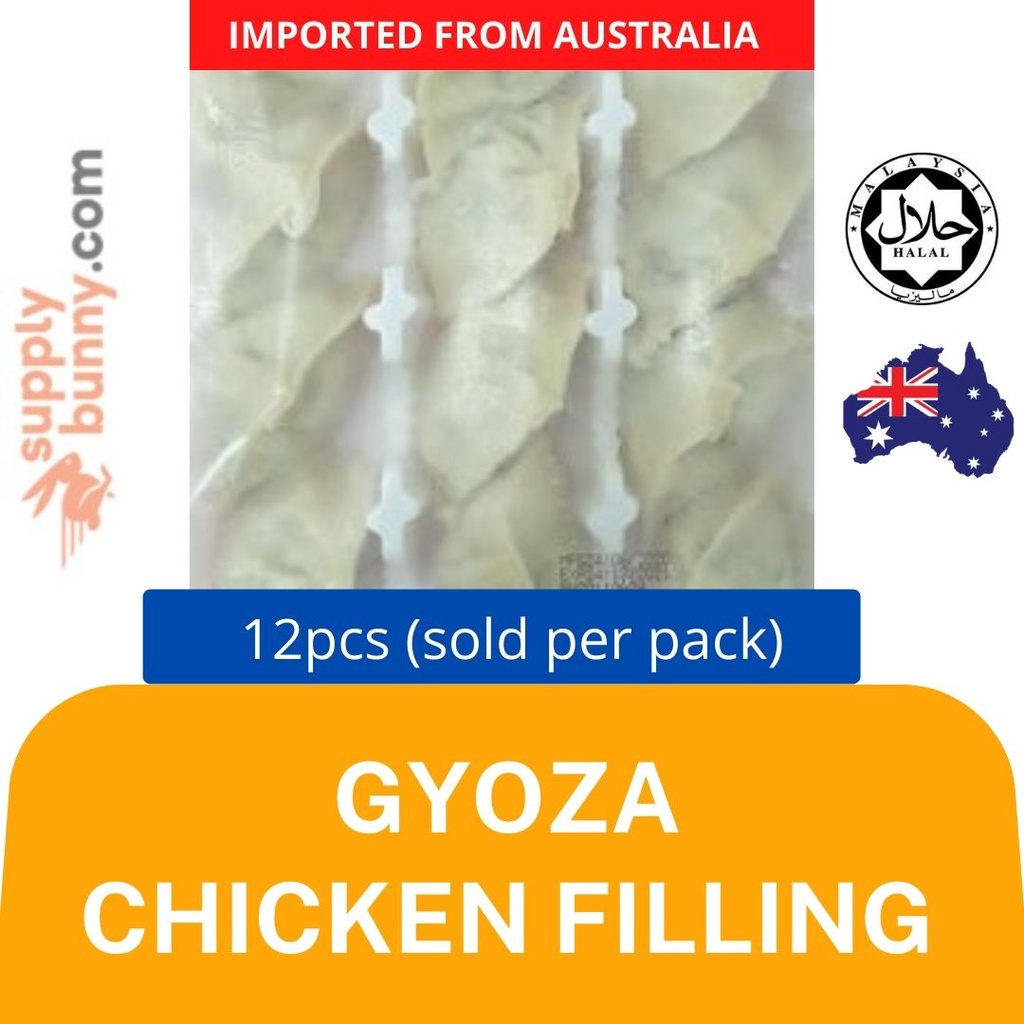 Gyoza (12pcs per Pack) Frozen Japanese Fast Food Chicken Dumpling Ladu ...