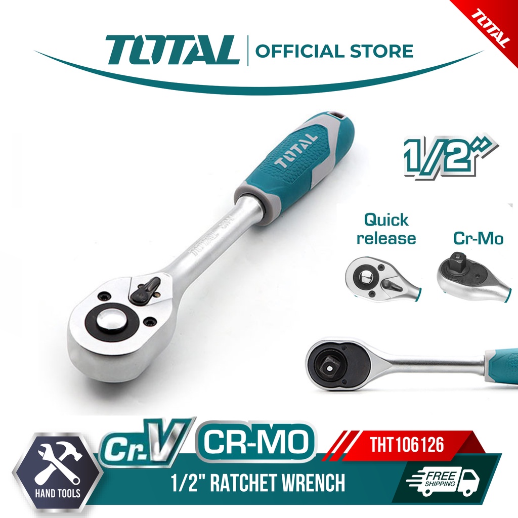 Total Ratchet Wrench (1/2") THT106126 | Shopee Malaysia