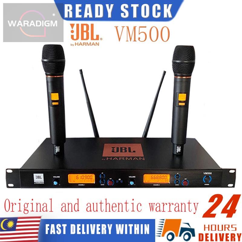 JBL VM500 Wireless Microphone KTV audio dual Karaoke mic with Receiver System kit | Shopee Malaysia