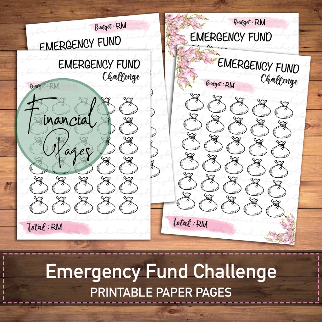 FuchsDich Emergency Fund Challenge Printable | PDF File | Journal ...