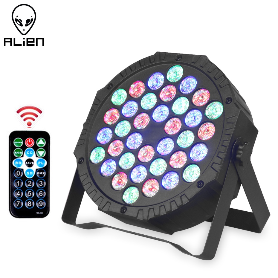 Stage Lights 36 LED RGB DJ Par Light Remote & DMX Controlled Sound ...