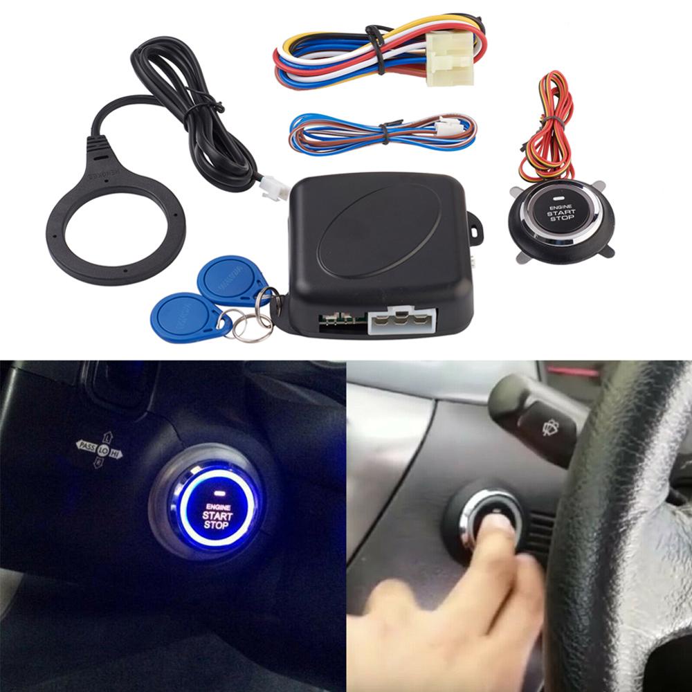 Car Keyless Entry Engine Start Alarm System Car Engine Push Start ...