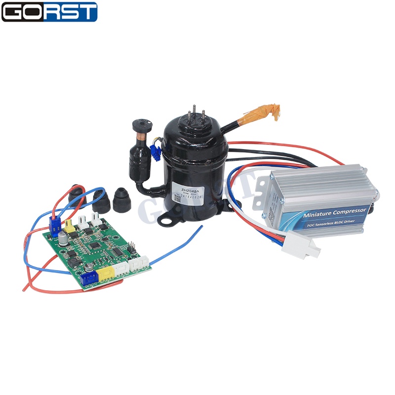 ZH2048A DC 48V Car Refrigeration Air Compressor Fridge Freezer Marine ...