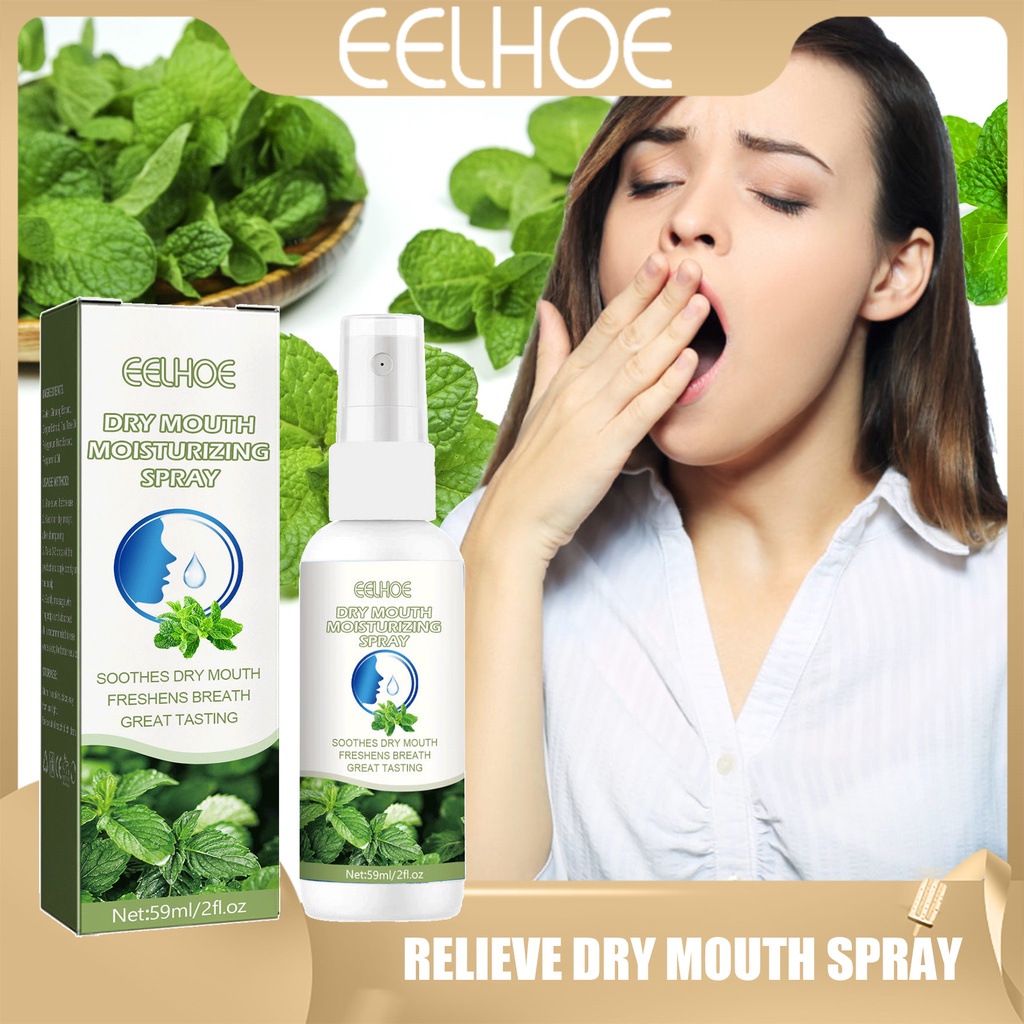Eelhoe Relieve Dry Mouth Spray For Bad Breath Portable Oral Spray (59ml ...