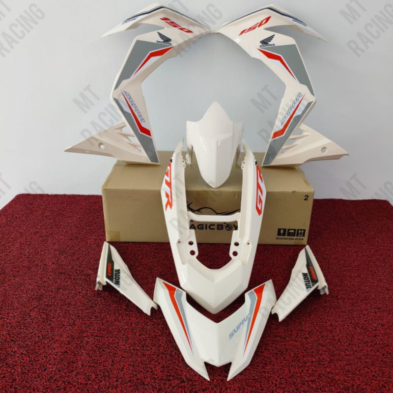 MAGIC BOY COVERSET GTR MOTUL ORANGE WHITE RS150 V1/V2 | Shopee Malaysia