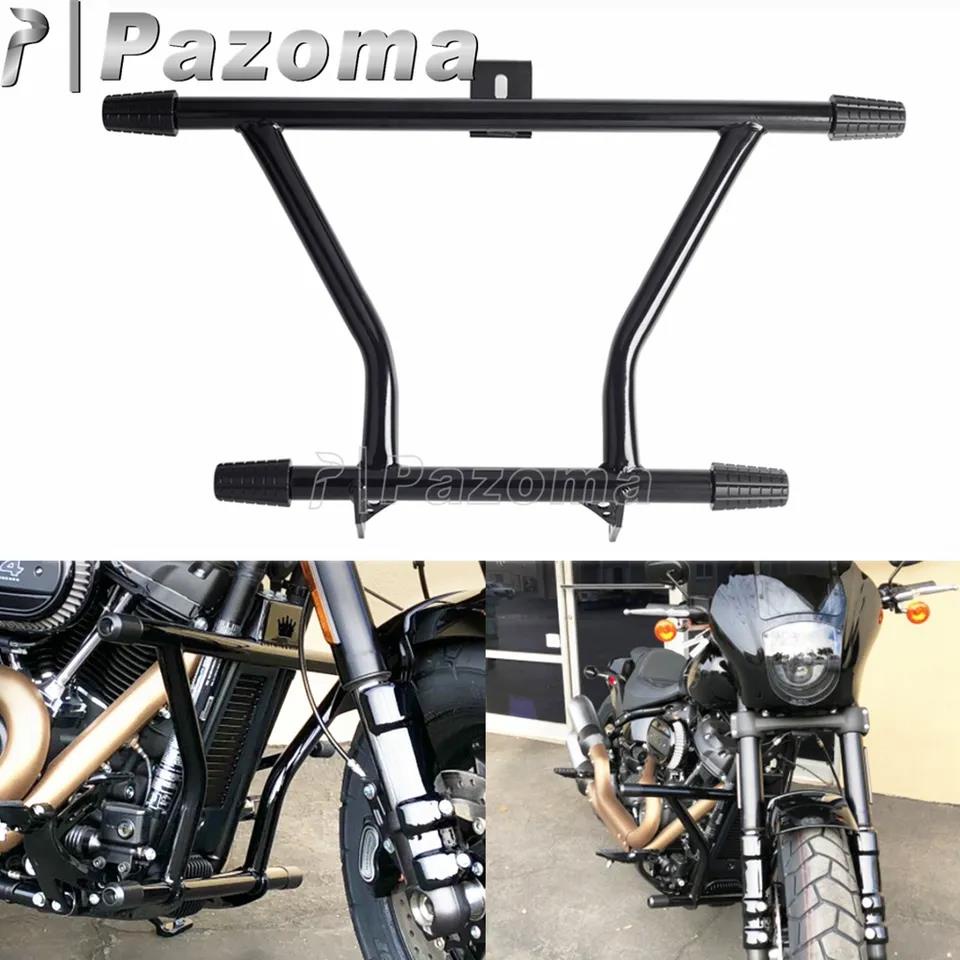 1-1/4" Motorcycle Front Crash Bars Step Engine Guard Frame Protector ...