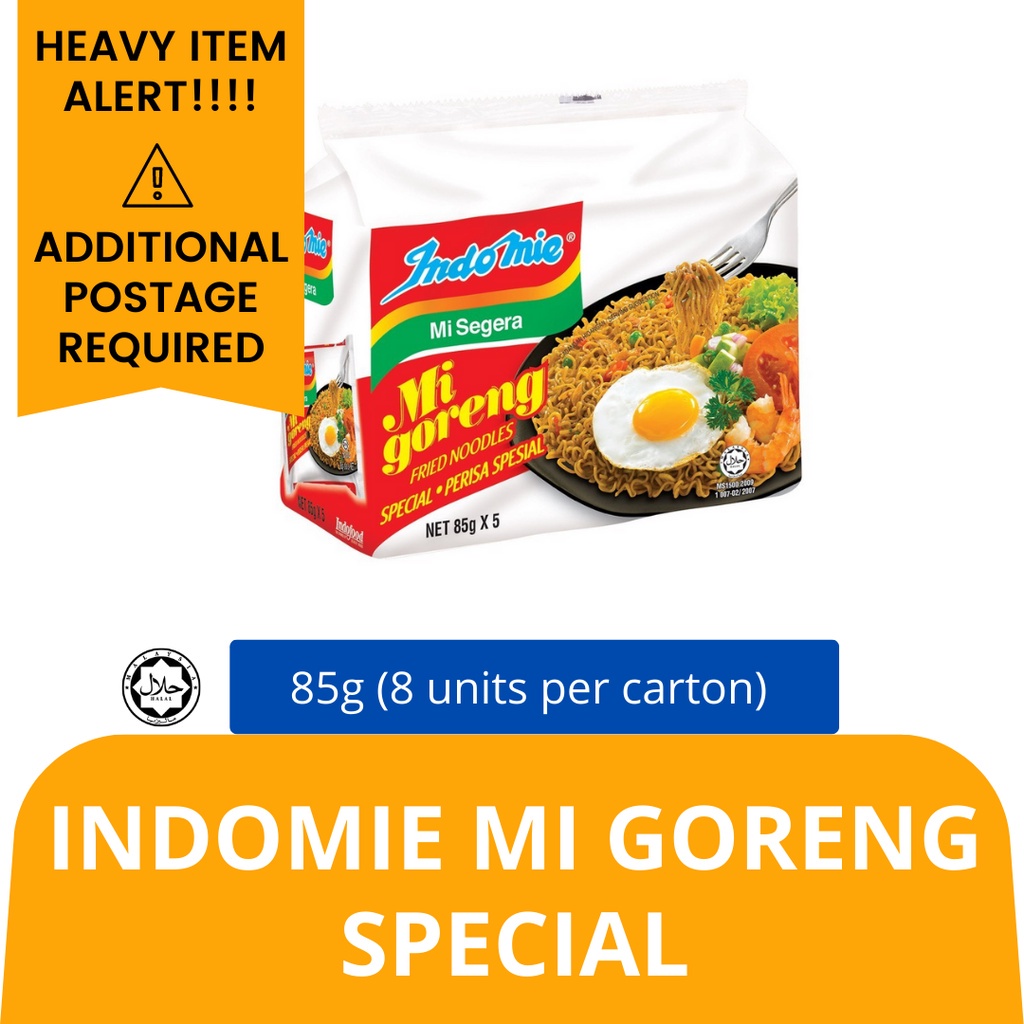 KLANG VALLER ONLY! Indomie Mi Goreng Perisa Special (85g X 5 units per pack) (8 packs per carton ...