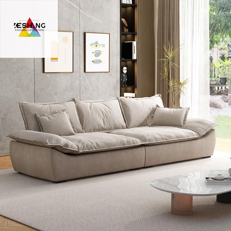 Italian simple technology fabric sofa small apartment modern simple ...