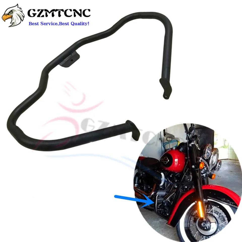 Front Engine Guard Highway Crash Bar 2018-2021 for Harley Softail Fat ...