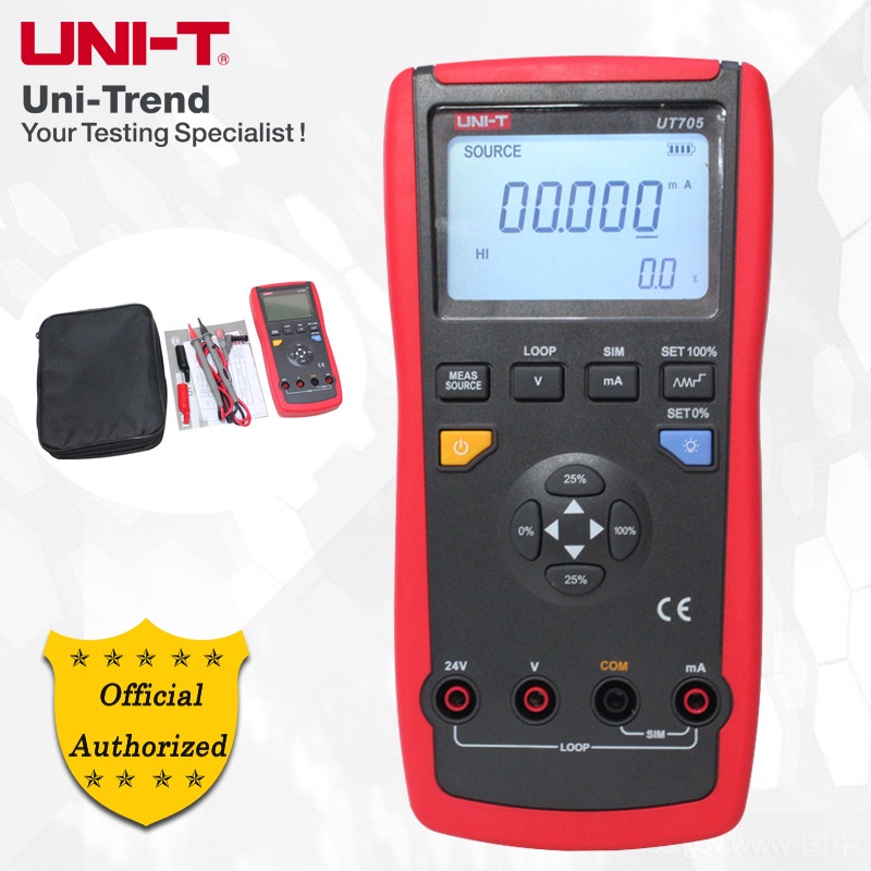 UNI-T UT705 Handheld loop Calibrator for loop calibration and repair variable current/DC Voltage ...