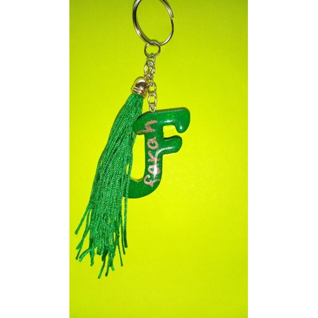 KEYCHAIN CUSTOM NAMA HADIAH KEYCHAIN NAME CENDERAHATI KEYCHAIN RESIN A ...