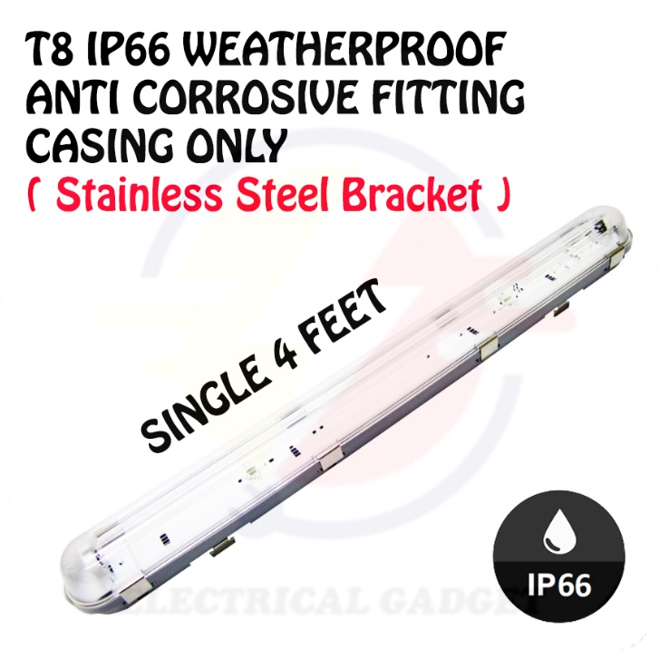 LED T8 2FT/4FT Stainless Bracket Anti Corrosive Fitting Weatherproof ...