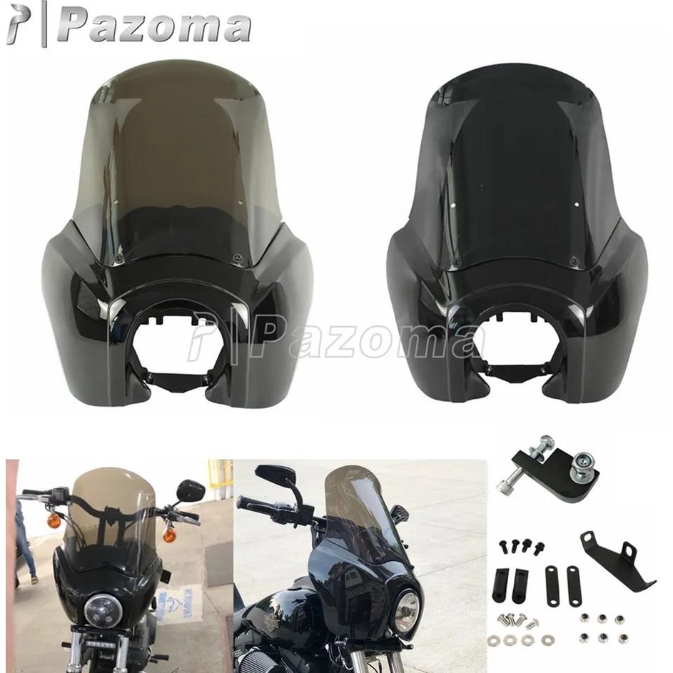 Club Style 5.75" Headlight Fairing For Harley Dyna Low Rider Street Bob ...