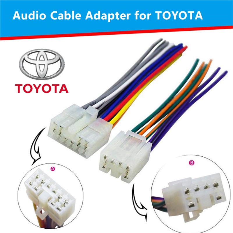 Toyota Power/Speaker Connector / Male Wire Harness Cable for Car Radio ...