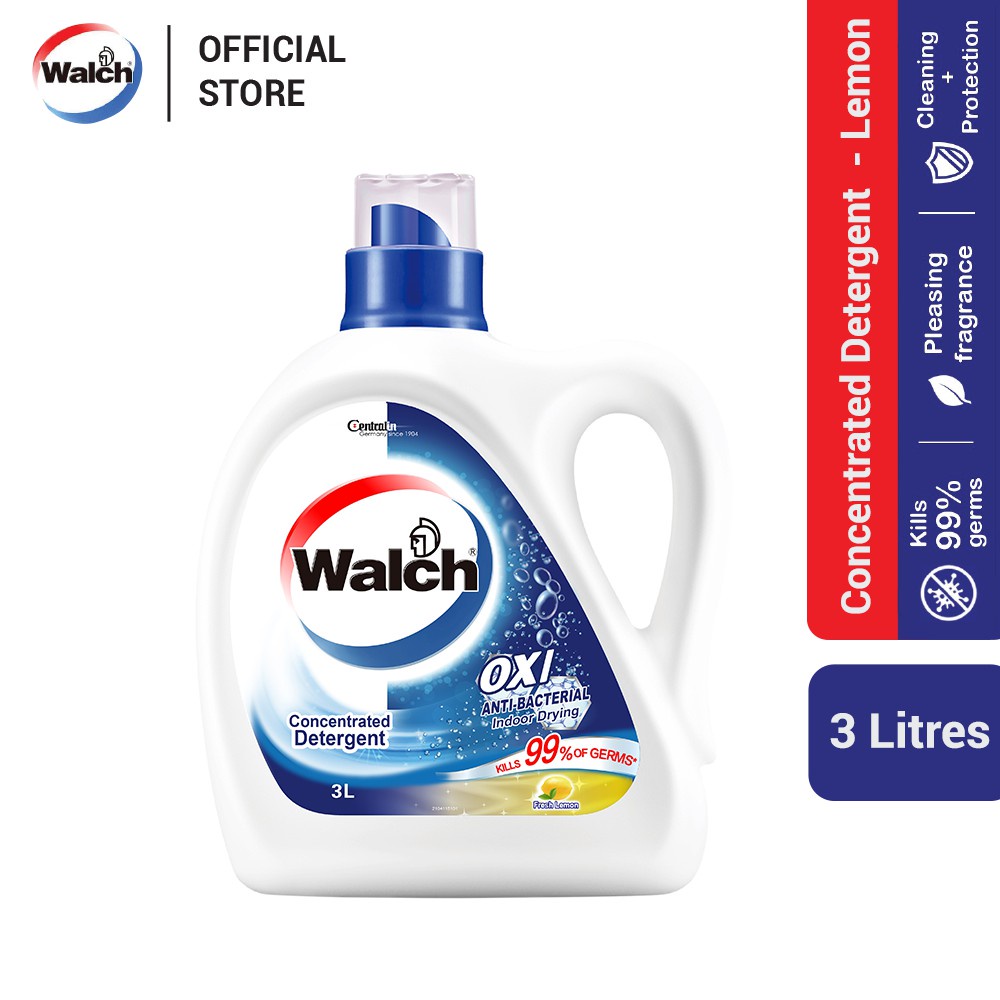 Walch OXI Clean Anti-Bacterial Concentrated Detergent Fresh Lemon (3L ...