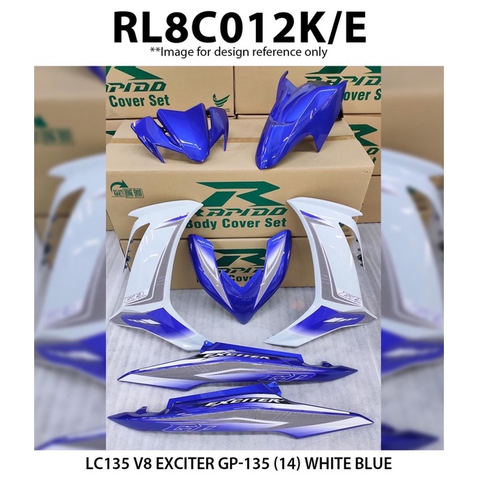 LC V8 FI LC V8 Rapido Cover Set （Siap Sticker tanam ）LCV8FI LC V8 100 ...