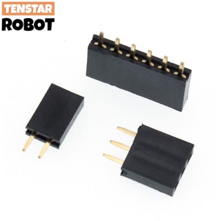 10pcs 2.54mm Female 2P/3P/5P/6P/8P/10P/15P/20P/40P Pin Stright Female ...