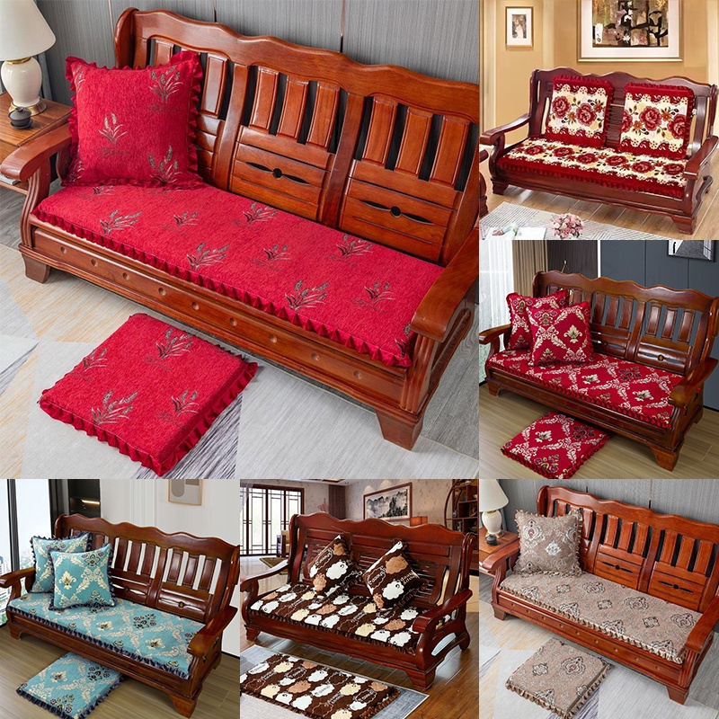 Solid Wood Sofa Cushion Mahogany Chair Cushion Sponge Cushion Non-slip ...