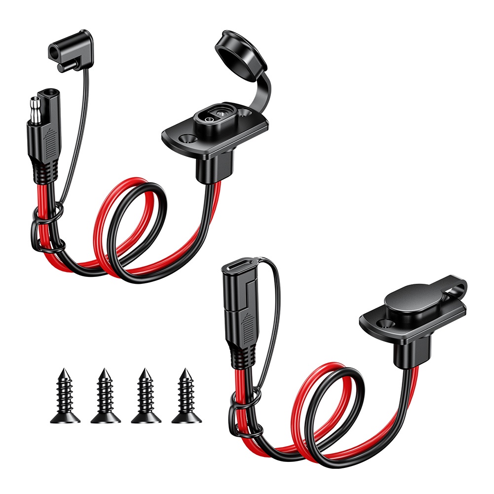 DIY 12AWG 30CM SAE Power Socket SAE Waterproof Quick Connect Panel ...