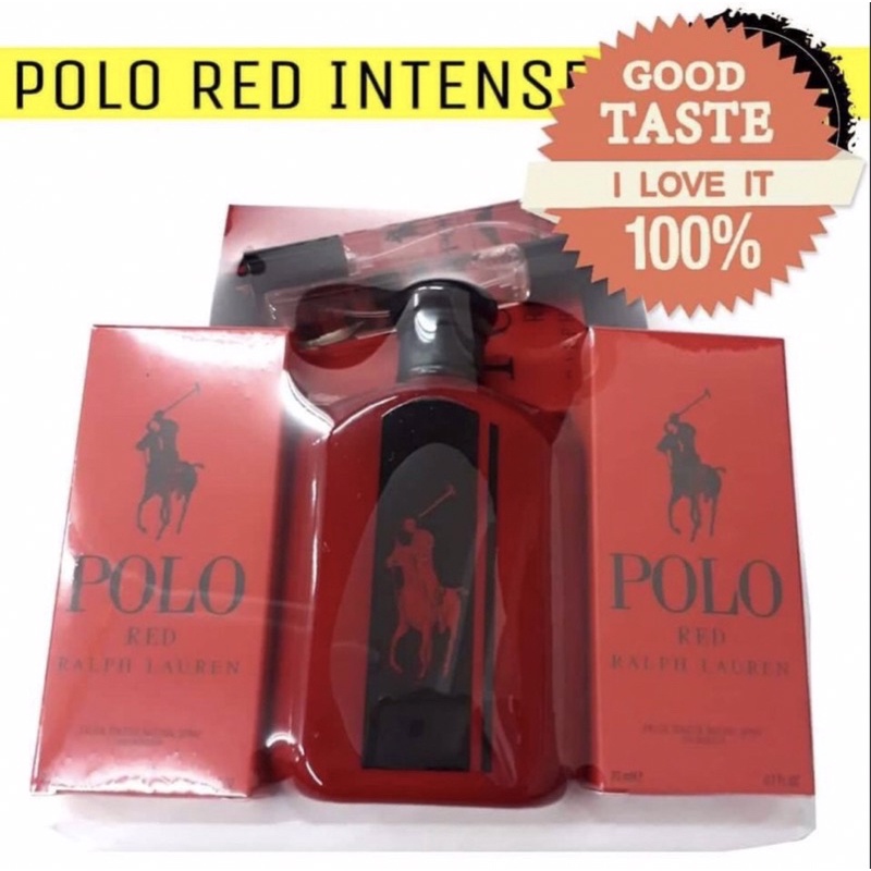 P'olo Red intense ( 2in1 ) Perfume Gift Set For Men | Shopee Malaysia