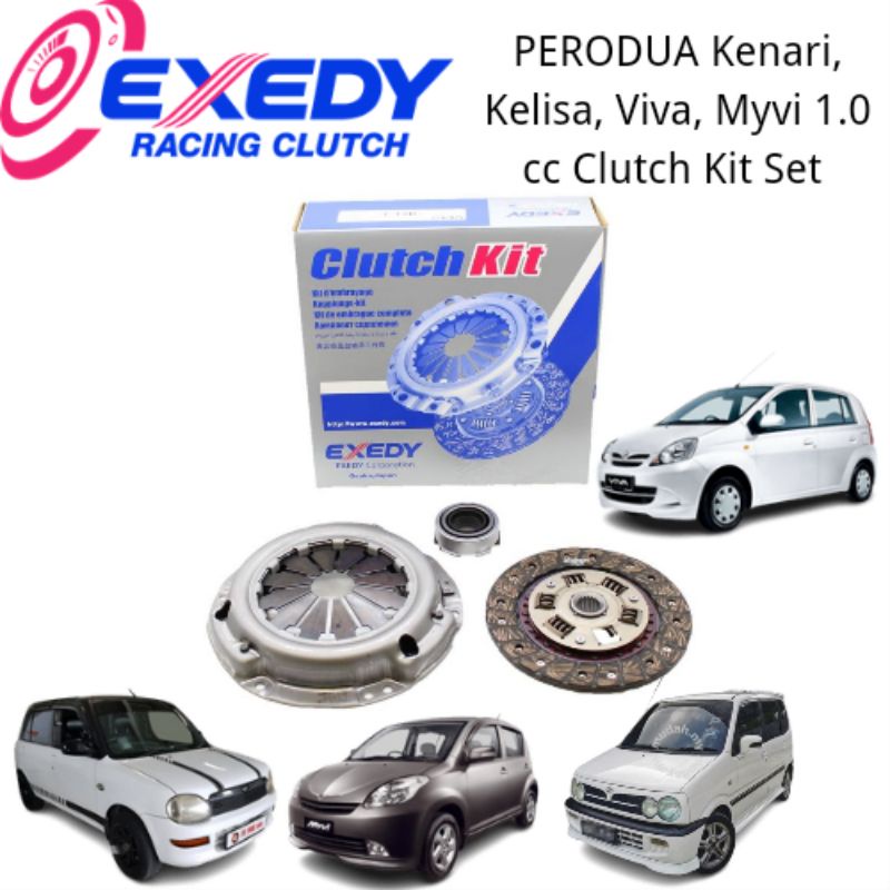 PERODUA Kenari, Kelisa, Viva, Myvi 1.0 cc Clutch Kit Set 850CC TAK SAMA ...