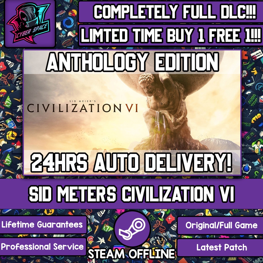 Sid Meier’s Civilization VI 6 [Auto Delivery] [Steam Offline] [Full DLC ...