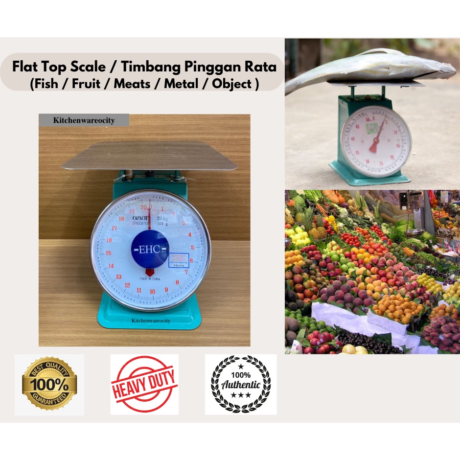 Flat Scale Commercial Mechanical Weighing Scale Analog Scale Timbang ...
