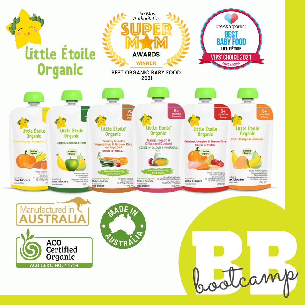 Little Etoile Organic Baby Puree For 6 Months Old (120g) | Shopee Malaysia