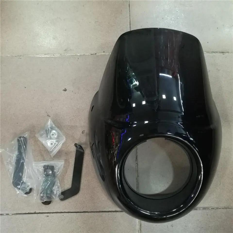 Motorcycle Headlamp Visor Front Airflow Headlight Cover for Harley ...