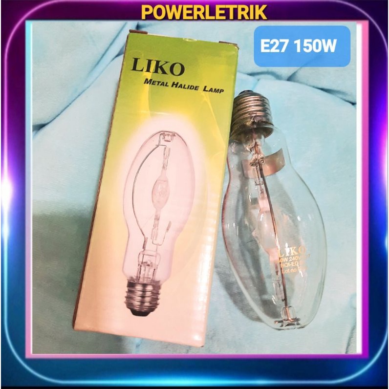 *READY STOCK* LIKO/GE 150W (E27) METAL HALIDE BULB (DAYLIGHT) | Shopee Malaysia