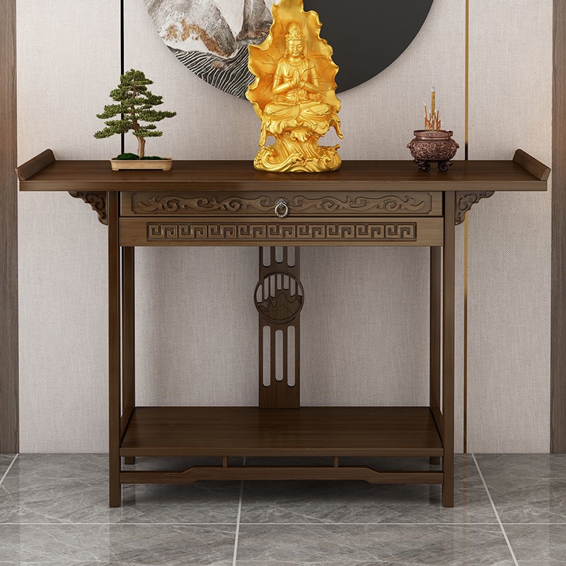 Altar Buddha Table Buddha Shrine Buddha Cabinet Chinese God of Wealth ...