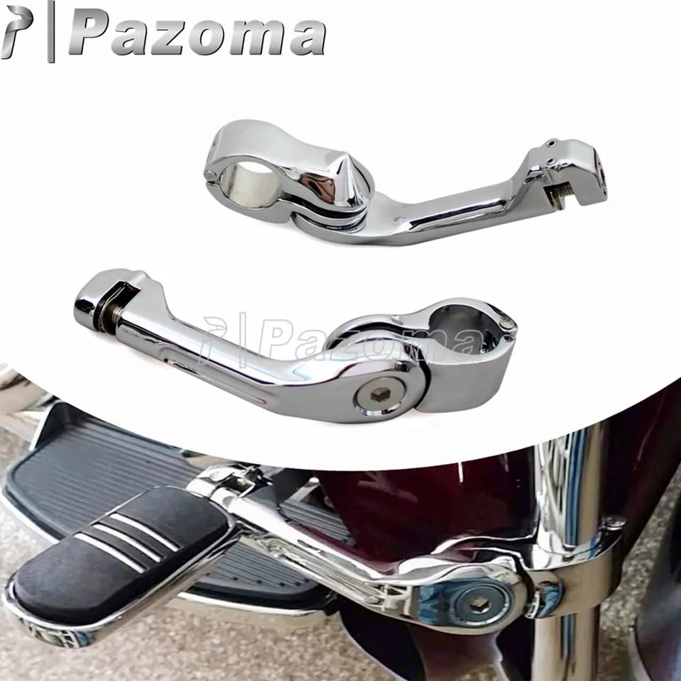 Motorcycle Highway Footpeg Mount 32mm Engine Guard Foot Peg Clamp For ...