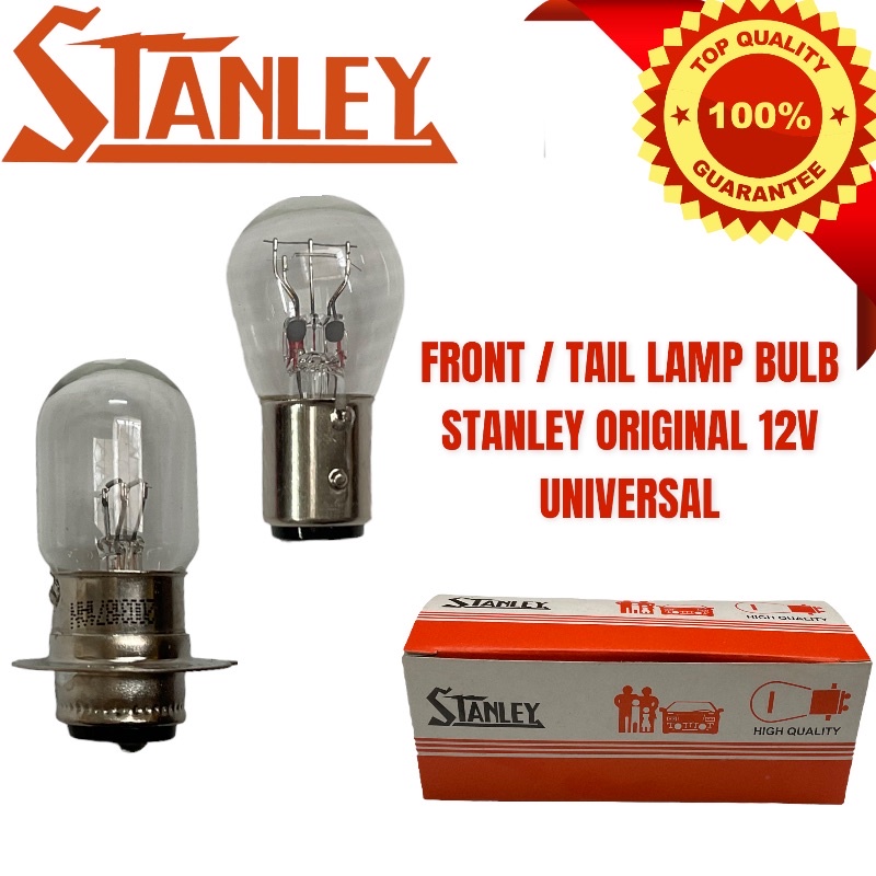 UNIVERSAL FRONT / REAR TAIL LAMP BRAKE BULB STANLEY ORIGINAL 12V MENTOL ...