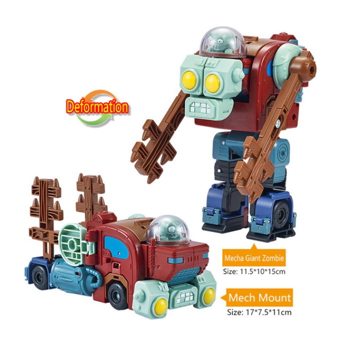 Genuine Plants vs Zombies Transformed Toy Robots Full set of Mech Giant ...