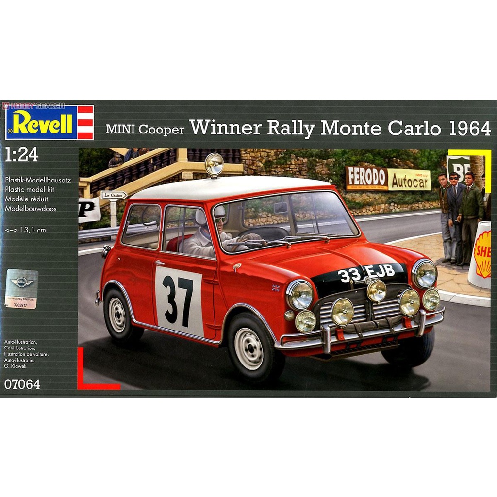 Revell 1/24 MINI COOPER Winner Rally Monte Carlo 1964 Sports Car [07064 ...