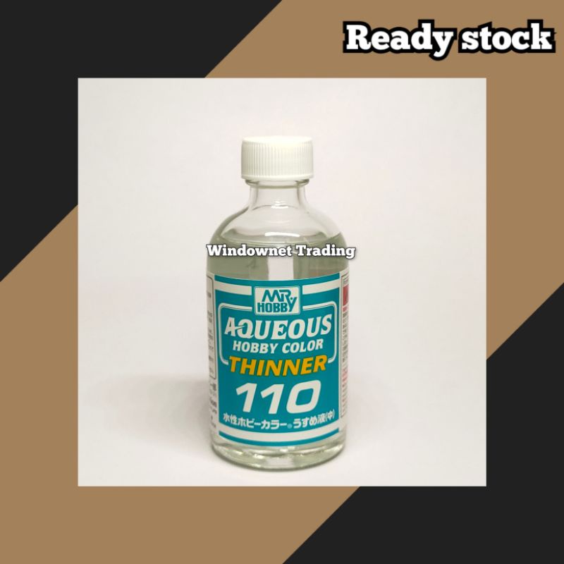 [Ready stock] Mr Hobby 110ml T110 Aqueous Paint Color Thinner Plastic ...