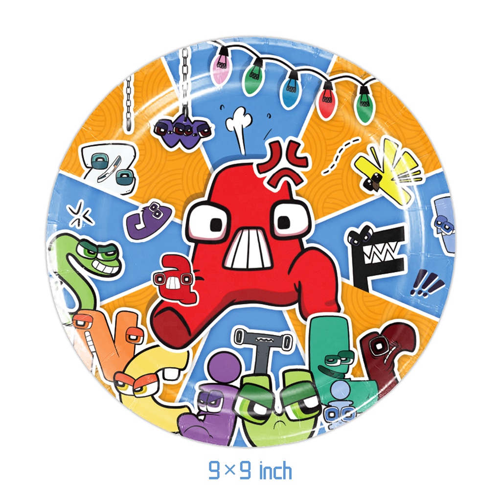 Alphabet lore birthday party decoration Banner cake topper balloon ...