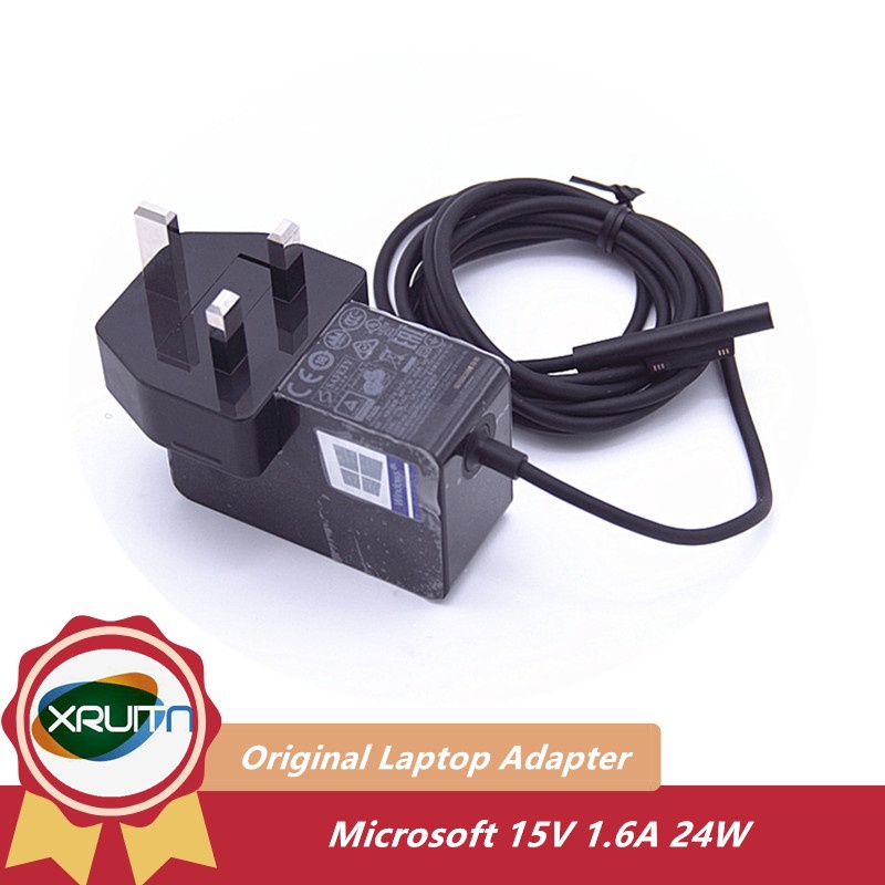 15V 1.6A 24W Genuine AC Adapter for Microsoft Surface GO/ Book / Pro4 ...