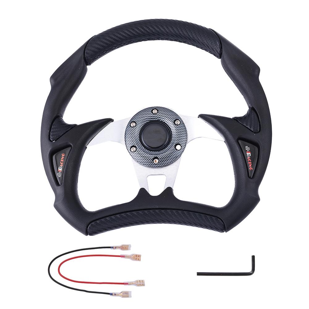 Aluminum Car JDM Racing Flat Dashed Steering Wheel PVC Sports Drifting ...