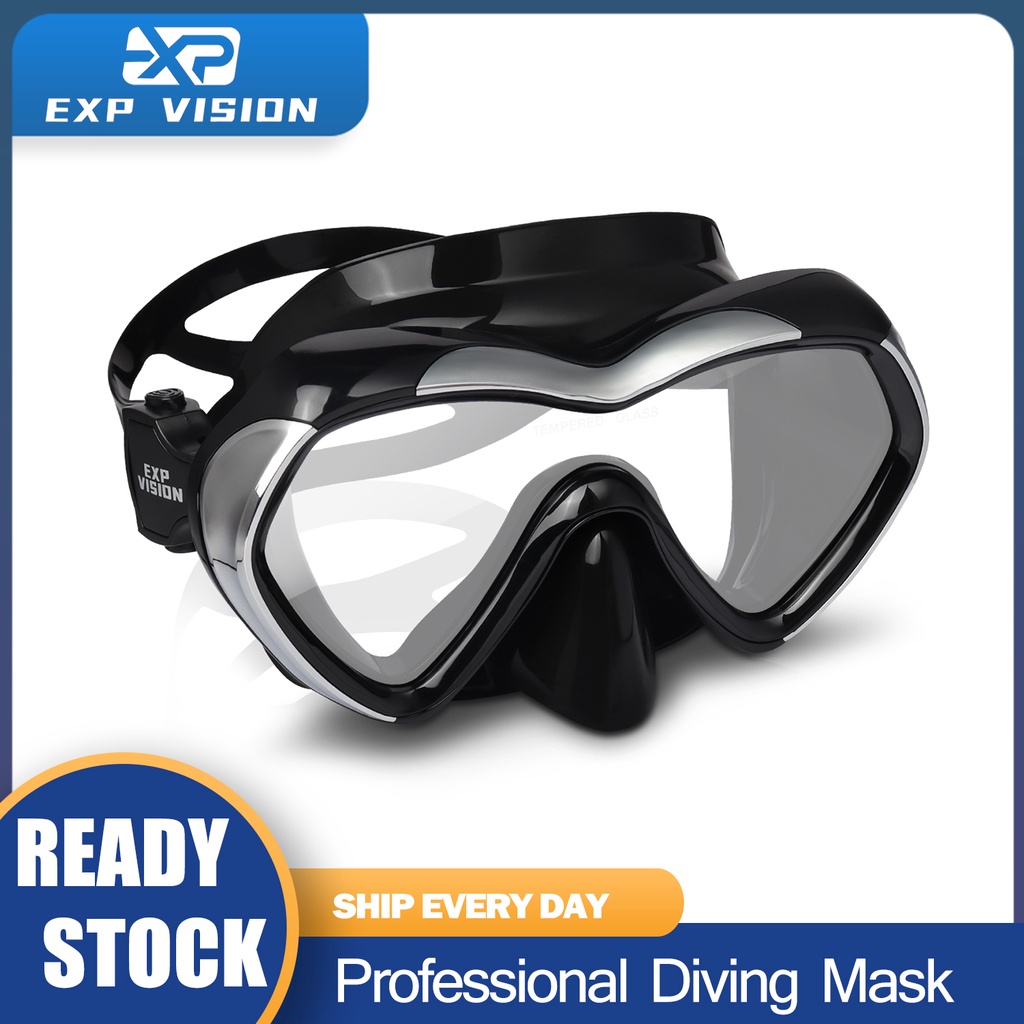 EXP VISION Snorkelling and Scuba Diving Mask Anti-Fog Snorkeling Mask ...