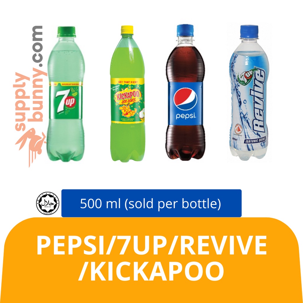 KLANG VALLEY ONLY! Pepsi/7up/Revive/Kickapoo 500ml (sold per bottle) 百事 ...