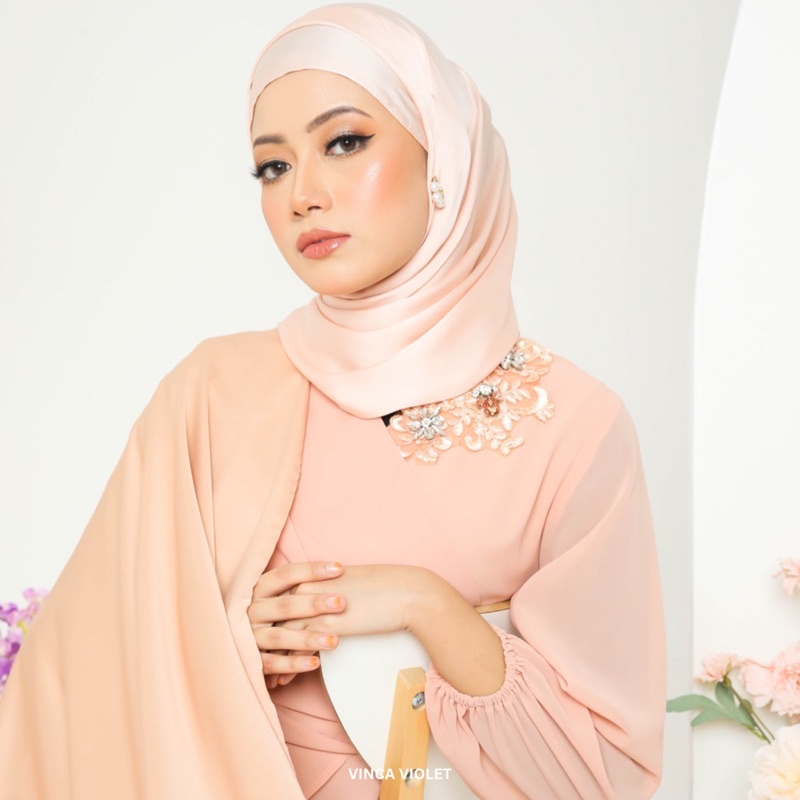 New Arrival Meriah Raya 2023 - Adelea Peplum In Blossom Peach | Shopee ...