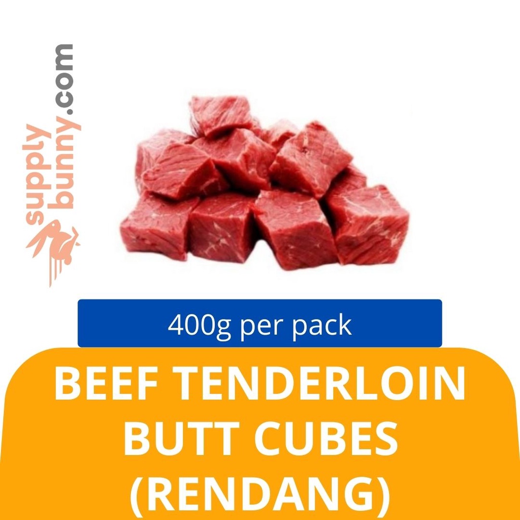 Halal Frozen Imported Indian Beef Tenderloin Butt Cubes (Rendang) (400g ...