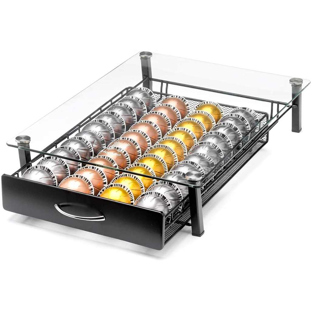 Coffee Vertuo Capsules Organizer Coffee Pod Holder Storage Drawer ...