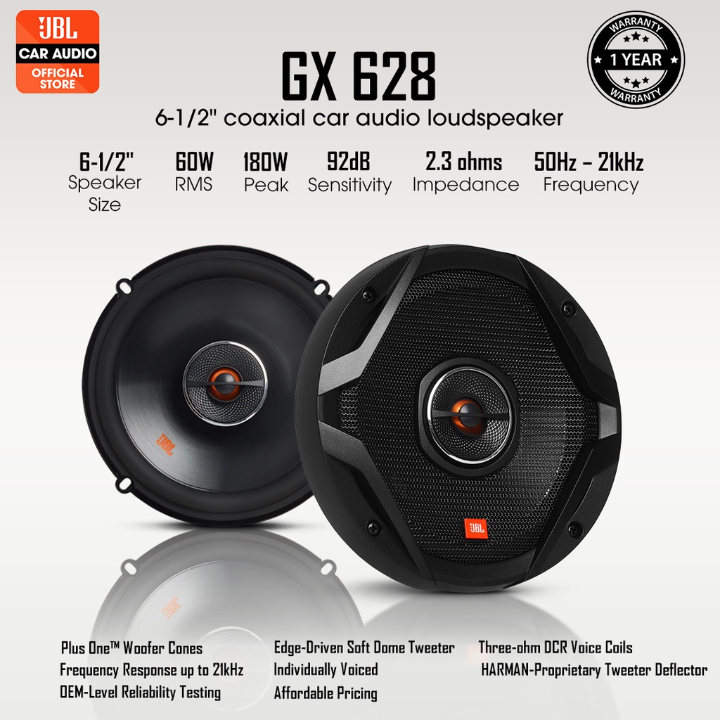 JBL GX 628 2 Way Coaxial Speaker (6.5") | Shopee Malaysia